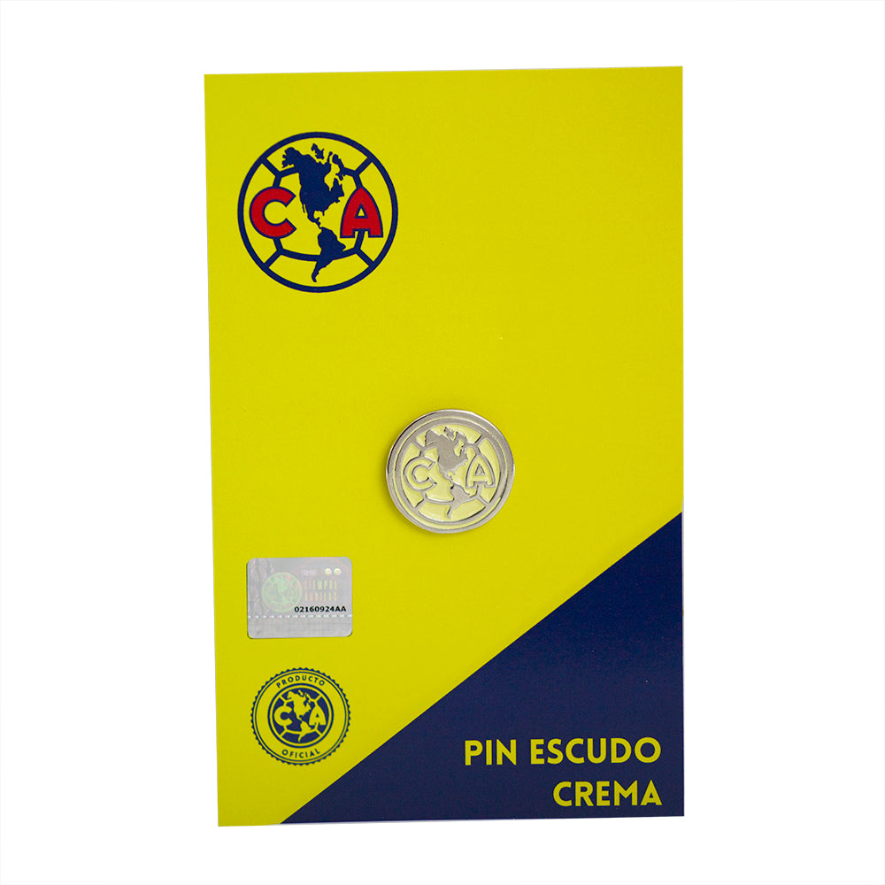 Pin Club América con Escudo Color Crema – KARATI